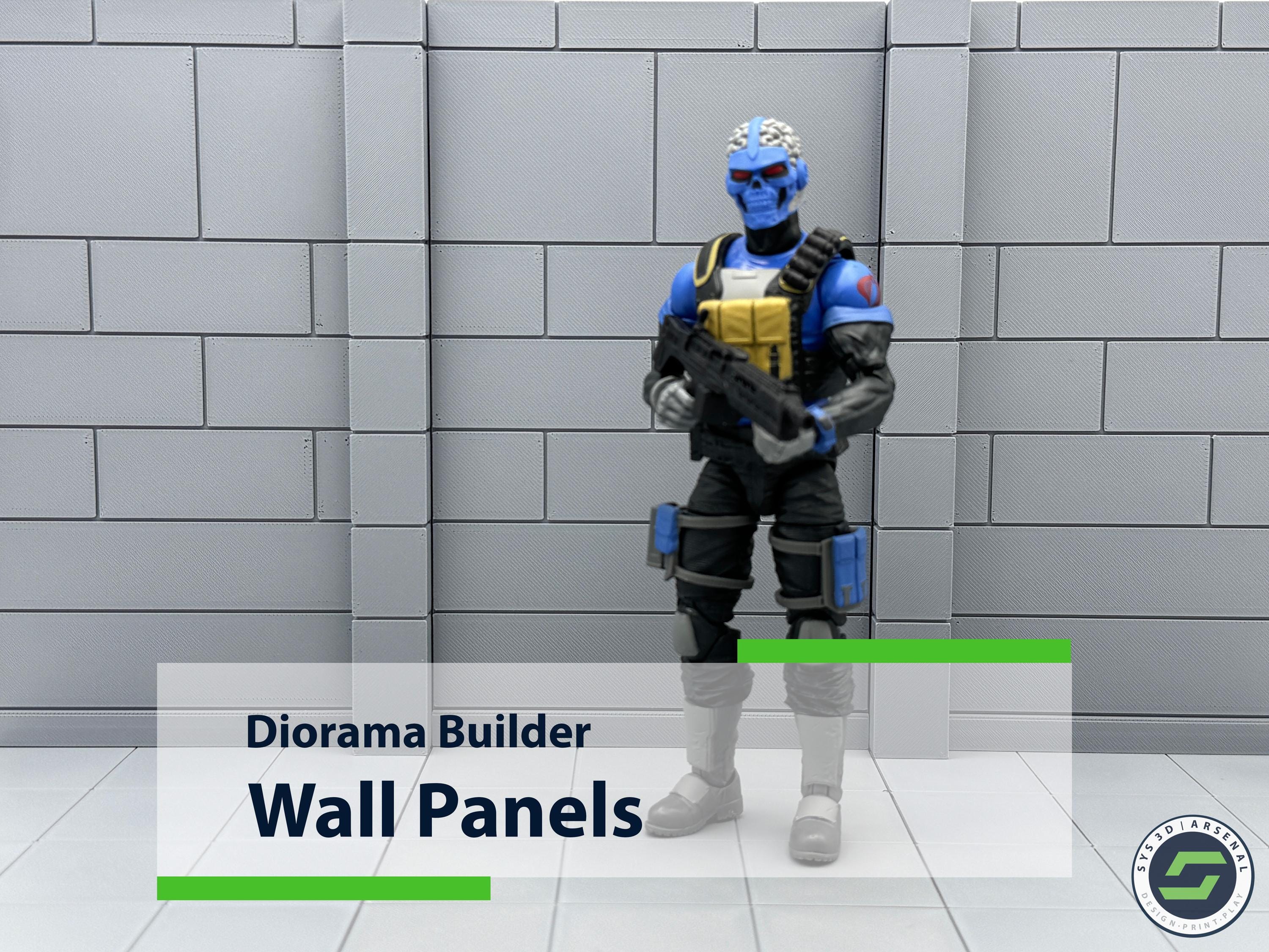Diorama: Cobra HQ - Basic Walls – SYS 3D Arsenal